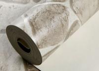 China Gray Removable Self Adhesive Wallpaper / Stone Effect Wallpaper with Embossed Surface for sale
