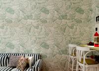 China Gray Removable Self Adhesive Wallpaper / Stone Effect Wallpaper with Embossed Surface for sale