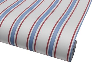 Cina Colore blu scuro e rosso carta da parati a strisce verticale/della carta da parati smontabile moderna smontabile in vendita