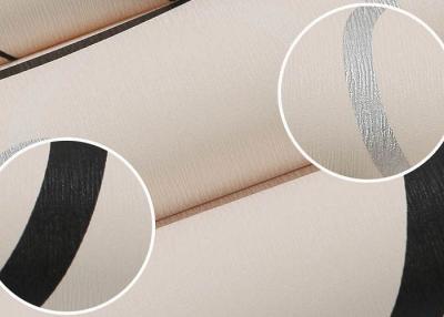 Cina Carta da parati smontabile moderna tessuta non geometrica con i cerchi in bianco e nero in vendita