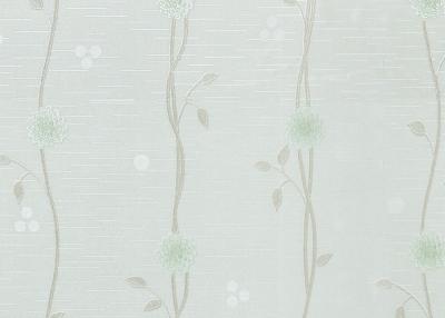 Cina Carta da parati lavabile verde chiaro del vinile con buccia e superficie impressa bastone, tipo Strippable in vendita