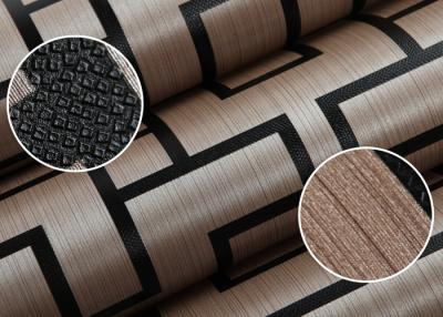 Cina A casa carta da parati impressa 3D/carta da parati moderna del vinile con il modello geometrico della grata del caffè in vendita
