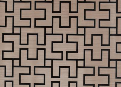 Cina A casa carta da parati impressa 3D/carta da parati moderna del vinile con il modello geometrico della grata del caffè in vendita