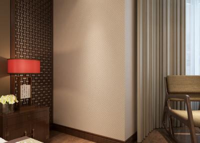 Cina Rivestimenti murali contemporanei beige puri tessuti non per la camera da letto, hotel in vendita