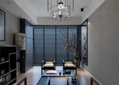 Cina Rivestimenti murali contemporanei del vinile smontabile con il modello grigio della foglia per la stanza di studio in vendita