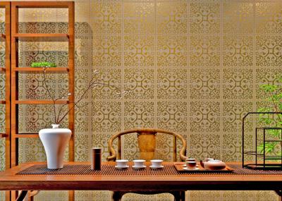 Cina Beige dell'alta gamma che bronza Wallcovering non tessuto contemporaneo della carta da parati della camera da letto in vendita