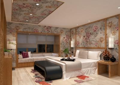 Cina La piccola carta da parati impressa per i saloni, annata del modello di fiore ha fiorito la carta da parati in vendita