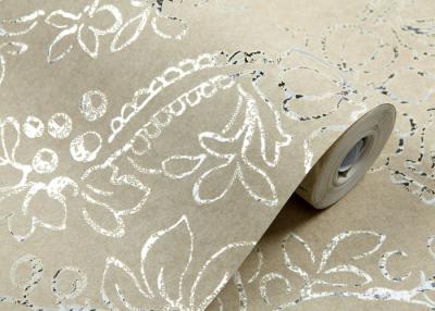Cina Carta da parati della casa del modello di fiori della foglia per le pareti/carte da parati abbastanza della Camera d'annata in vendita