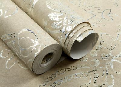 Cina Carta da parati della casa del modello di fiori della foglia per le pareti/carte da parati abbastanza della Camera d'annata in vendita