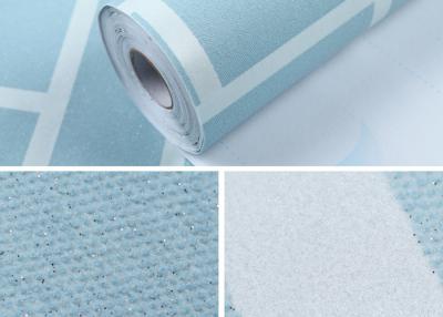 Cina Rivestimento murale autoadesivo incollato pre- blu non tessuto/carta da parati del mattone 3D, norma del CE in vendita