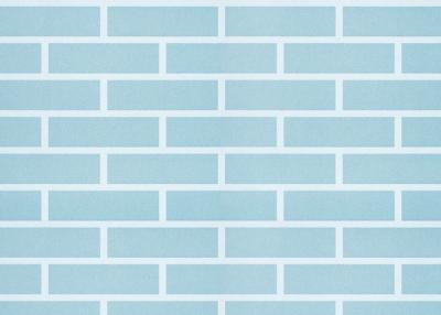 Cina Rivestimento murale autoadesivo incollato pre- blu non tessuto/carta da parati del mattone 3D, norma del CE in vendita