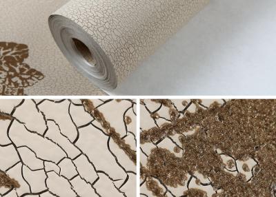 Cina Bronzare carta da parati smontabile moderna con la crepa naturale delle terraglie in vendita