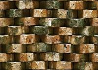 China Eco - Friendly Embossed 3d Brick Effect Wallpaper For Restaurant Background for sale