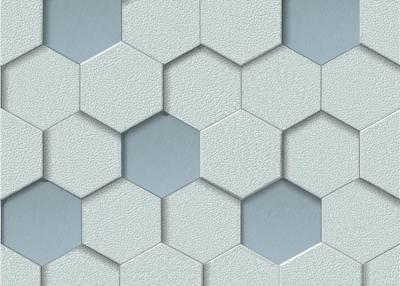 Cina Carta da parati lavabile del vinile di effetto dell'alveare del PVC 3d della decorazione per i cinema in vendita