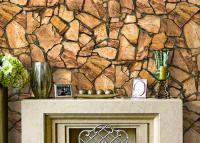 China 3D Effect Stone Pattern Durable Popular Wallpaper For House Wall With Pvc Material for sale