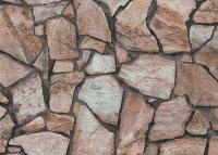 China 3D Effect Stone Pattern Durable Popular Wallpaper For House Wall With Pvc Material for sale