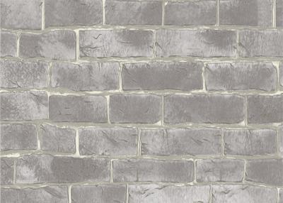 Cina Il modello ecologico del grano del mattone 3D di stile cinese ha impresso il Wallcovering, materiale del PVC in vendita