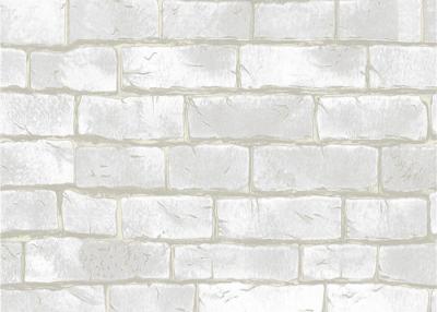 Cina Il modello ecologico del grano del mattone 3D di stile cinese ha impresso il Wallcovering, materiale del PVC in vendita