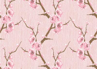 Cina carta da parati di stile cinese del modello del fiore della pesca di effetto 3D per la decorazione della stanza, ecologica in vendita