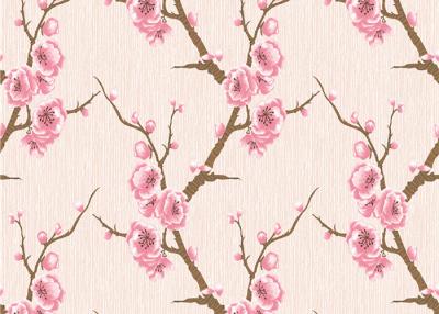 Cina carta da parati di stile cinese del modello del fiore della pesca di effetto 3D per la decorazione della stanza, ecologica in vendita