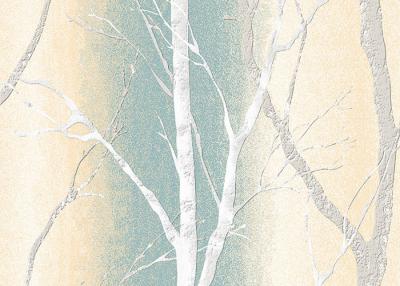 Cina Carta da parati a strisce contemporanea della decorazione della stamperia dell'albero con il materiale del PVC in vendita