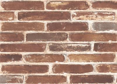 Cina Vecchia carta da parati industriale del mattone del negozio dello stufato di castrato del forno del salone dell'affresco di pianta delle fibre 3D della carta da parati naturale del mattone in vendita
