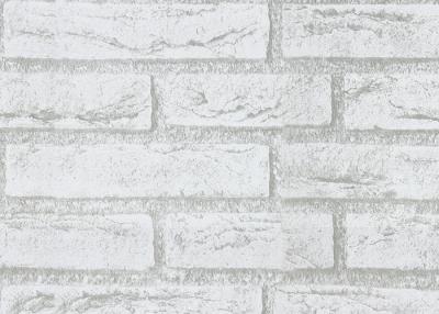Cina Mattone bianco grigiastro di colore che stampa stile moderno della carta da parati autoadesiva per il salone in vendita