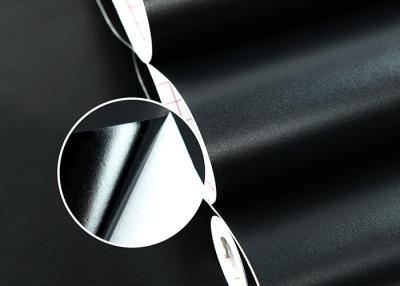 Cina Carta da parati autoadesiva del PVC di colore nero per la stanza di studio, nessuna colla stata necessaria in vendita