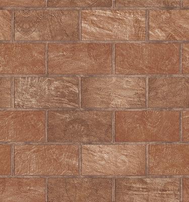 Cina mattone 3D che stampa la carta da parati smontabile moderna di stile naturale, materiale del PVC di 0.53*10M in vendita