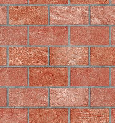 Cina mattone 3D che stampa la carta da parati smontabile moderna di stile naturale, materiale del PVC di 0.53*10M in vendita