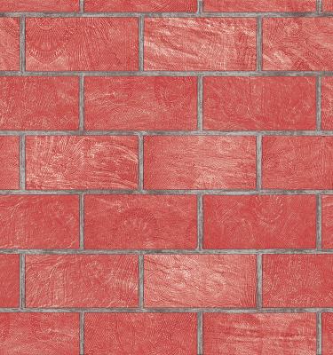 Cina mattone 3D che stampa la carta da parati smontabile moderna di stile naturale, materiale del PVC di 0.53*10M in vendita