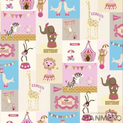 Cina Gli animali operati della carta da parati della camera da letto dei bambini dell'interno progettano il materiale di carta non tessuto in vendita