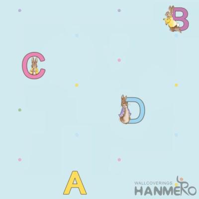 Cina Wallcovering inglese moderno di colore di rosa della carta da parati della camera da letto dei bambini delle lettere in vendita