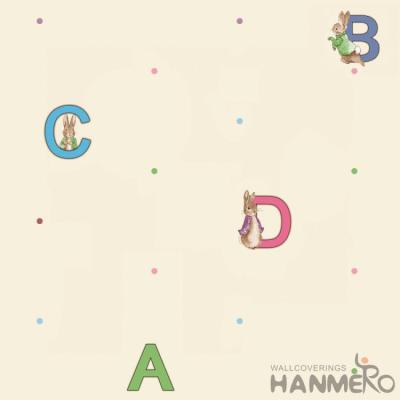 Cina Wallcovering inglese moderno di colore di rosa della carta da parati della camera da letto dei bambini delle lettere in vendita