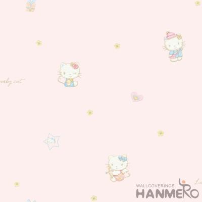 Cina La carta da parati economica del fumetto di Hello Kitty del certificato del CE scherza il Wallcovering della decorazione della camera da letto in vendita