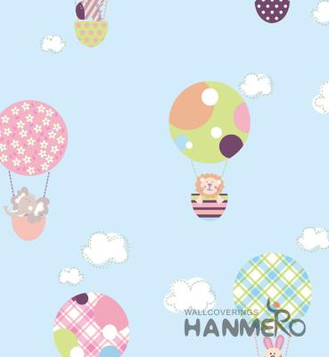 Cina Carta da parati blu di progettazione di Catoon di colore della fabbrica dell'interno dei bambini della stanza di rosa cinese di Wallcovering in vendita