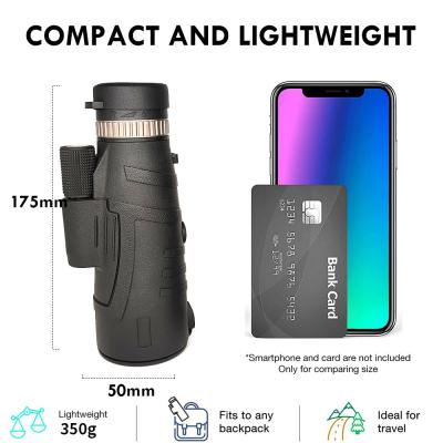 China 12x50 Telescoop van de hoge Machts de Mobiele Telefoon Éénogige Bak4 met Driepoothouder Te koop