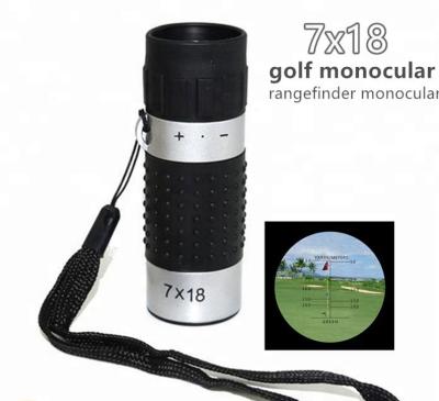Cina Telescopio monoculare 7x18 della tasca del telemetro con il reticolo per gli sport all'aperto di golf in vendita