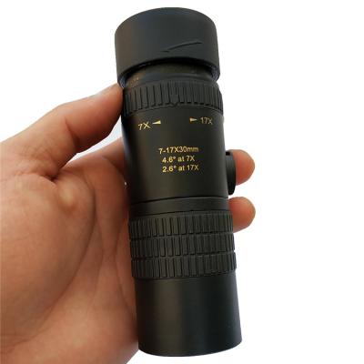 China 7-17x30 Dubbele Nadruk Éénogige Telescoop met de Driepoot van de Telefoonklem voor Cameralens Te koop
