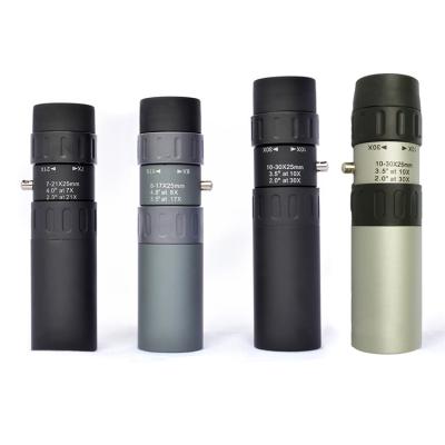 China Universele Handbediende Éénogige Telescoop 10-30X25 HD Zoomlens Te koop