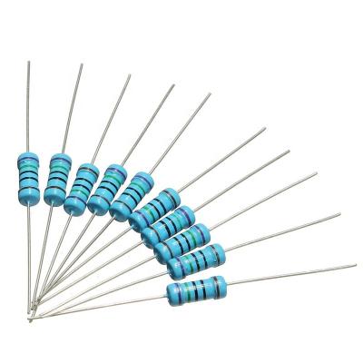 China 1/8W 1/6W 1/4W 1W 1WS  Precision Metal Film Fixed Resistors for Electronic Components for sale