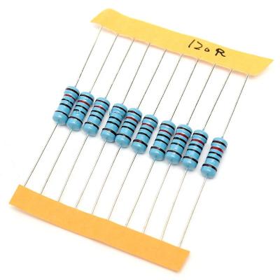 China 1/8W 1/6W 1/4W 1W 1WS  Precision Metal Carbon Film Fixed Resistors for Electronic Components for sale