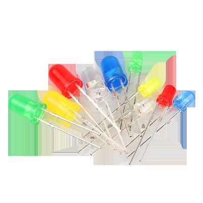China LED lamp beads light-emitting diode F3 F5 straight plug bulb component indicator for sale