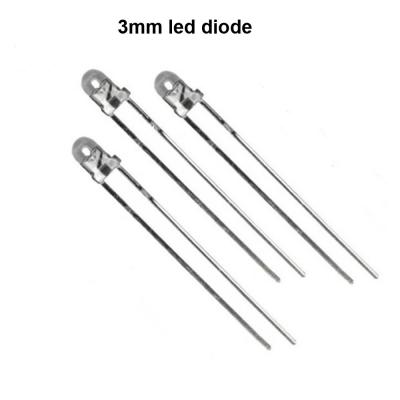 China LED lamp beads light-emitting diode F3 F5 straight plug bulb component indicator for sale