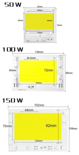 No Drive High Power Cob Led Chip On Board For Led Flood Light