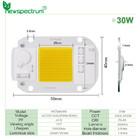 Dimensione 60mm COB LED Modulo 220V 1000K per la cura della lampada di crescita della pianta Chip
