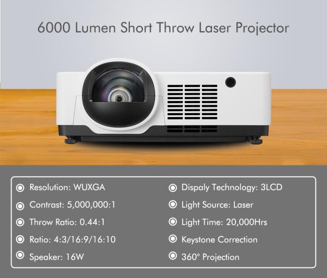SMX MS-SL6000U projector in use