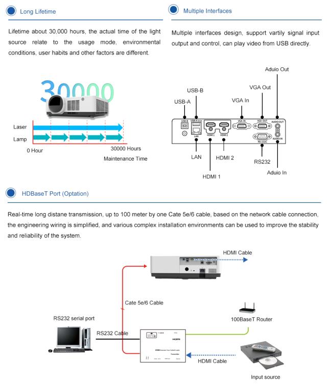 Projector connectivity options