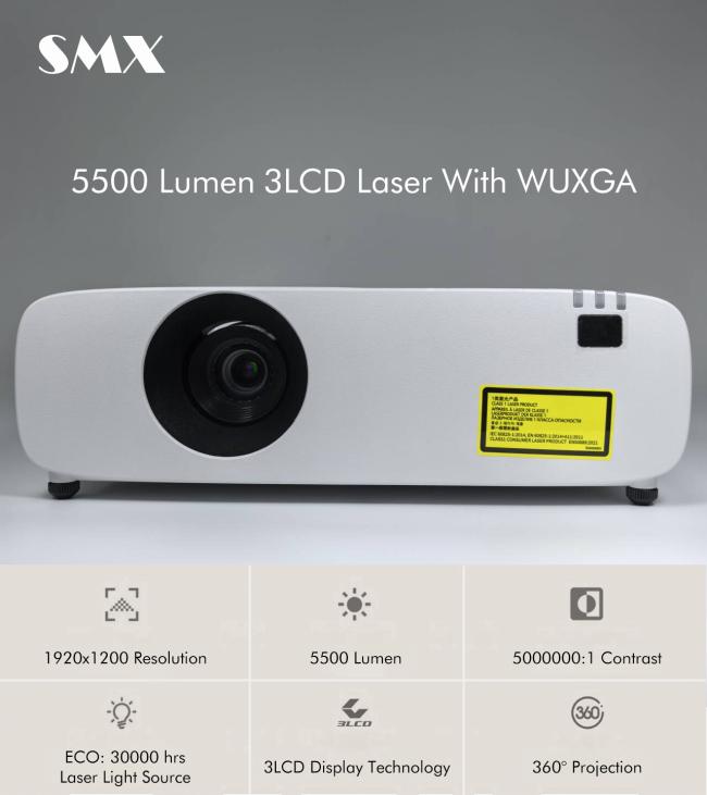 Close-up of laser projector showing design details