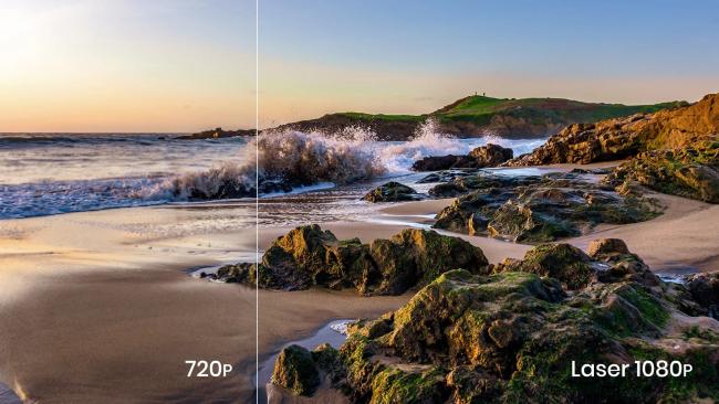 WUXGA resolution projection example